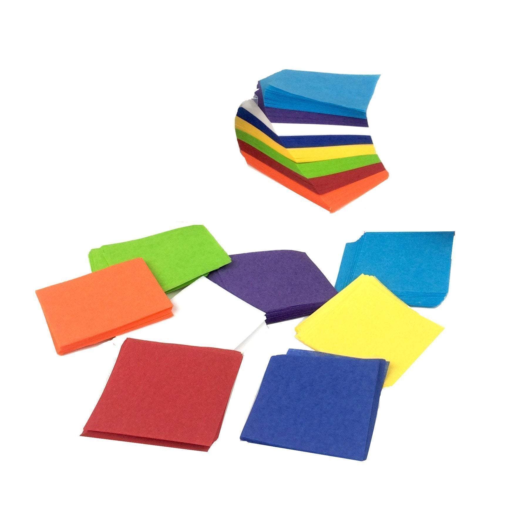 Confetti Squares: Fluttering Tissue, Metallics, Neon. USA Factory Bulk ...