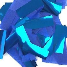 Confetti: Flashy Blue Tissue-Metallic Fluttering Rectangles. USA Bulk ...