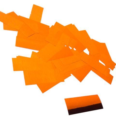 Metallic Confetti: Bright Orange. Flutter Cut in Bulk. USA Factory ...