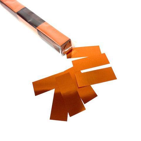 Metallic Confetti: Bright Orange Flutter Cut, Cannon-Ready. USA – Times ...