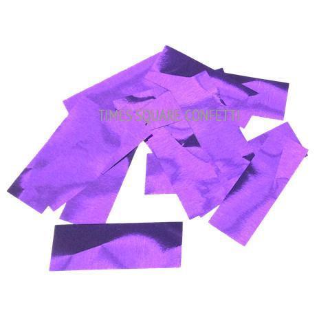 Metallic Confetti: Bright Purple Flutter Cut in Bulk. USA Factory ...