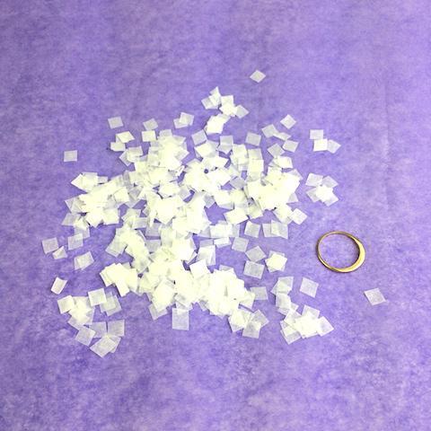 1/4" Miniature Confetti - Tiny White Tissue Squares. USA Factory Price ...